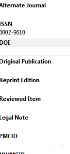 为什么Endnote导入文献后有的显示PMID,doi,有的不显示呢