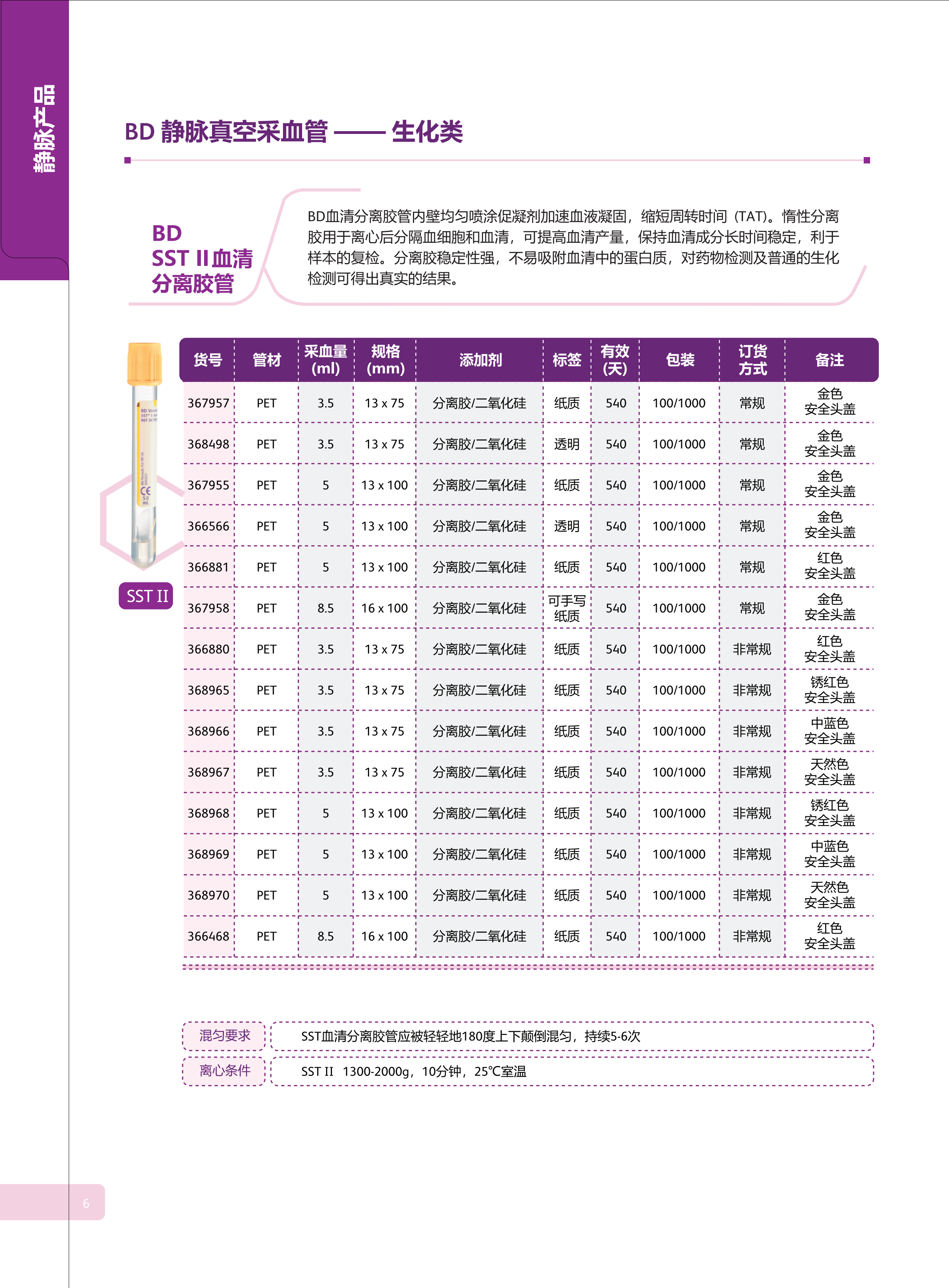 美国BD采血管 367955 5ml SST II血清分离胶管 BD真空采血管 大量现货价格_品牌:美国BD-丁香通