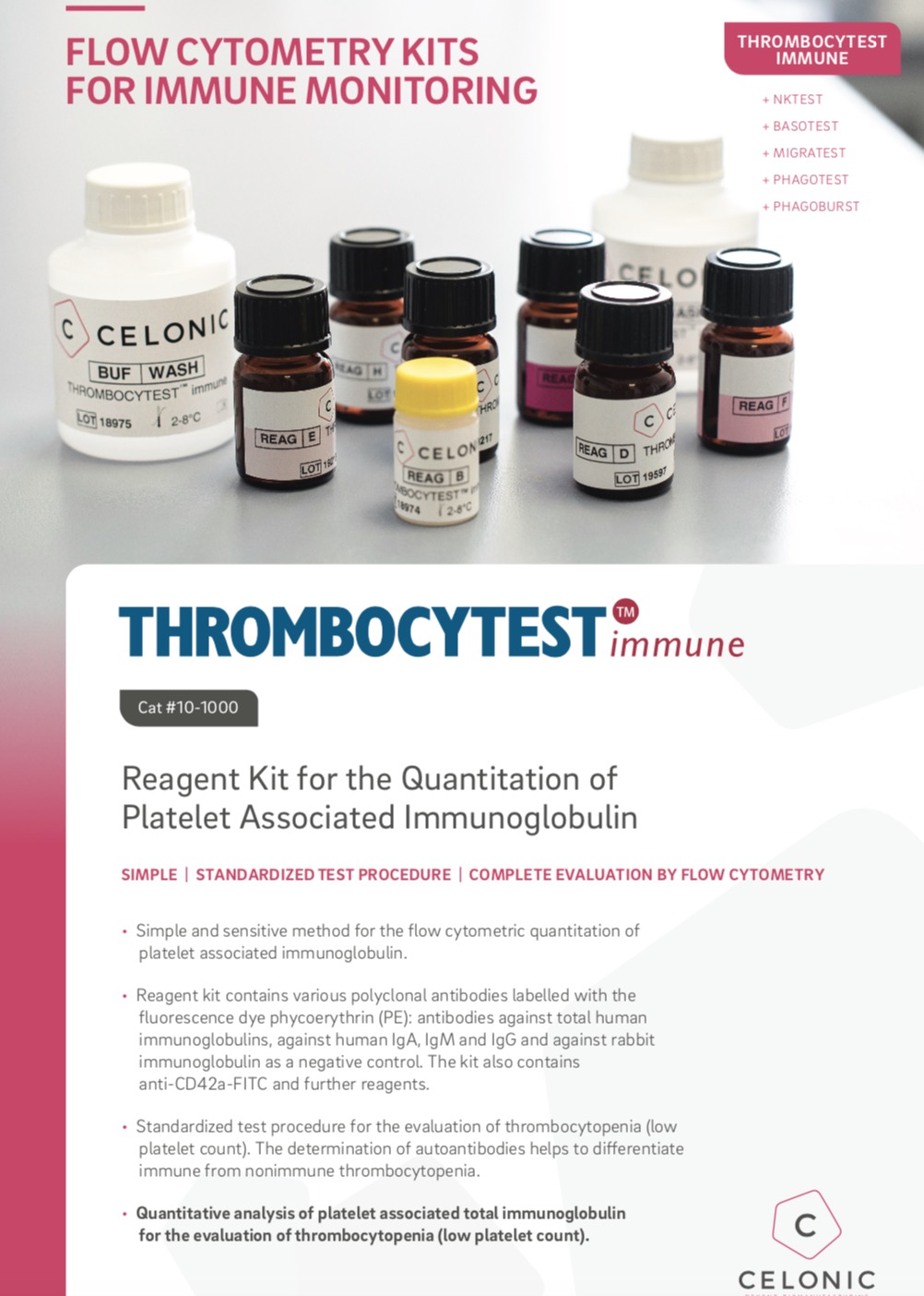 瑞士Celonic：THROMBOCYTEST™ immune价格,详情介绍-960化工网 – 960化工网