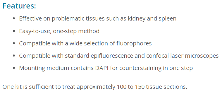 VECTOR TrueVIEW Autofluorescence Quenching Kit with DAPI自发荧光淬灭试剂盒，带DAPI价格,详情介绍-960化工网 – 960化工网
