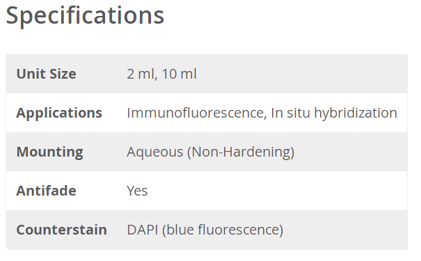 VECTASHIELD PLUS with DAPI (10ml)VECTASHIELD® PLUS防荧光淬灭封片剂，含DAPI价格,详情介绍-960化工网 – 960化工网