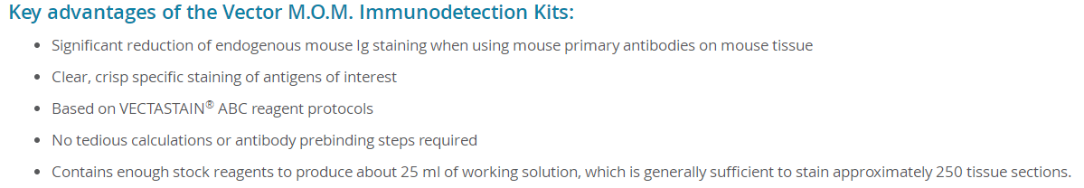 VECTOR MOM KIT (BASIC)mouse on mouse内源性鼠IgG封闭试剂盒（基础）价格,详情介绍-960化工网 – 960化工网