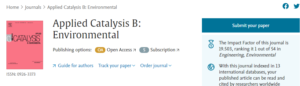 【热刊周评】影响因子19.5、LetPub用户评分9.2、中科院1区的环境类Top期刊，了解一下-公司新闻-美国LetPub SCI论文编辑