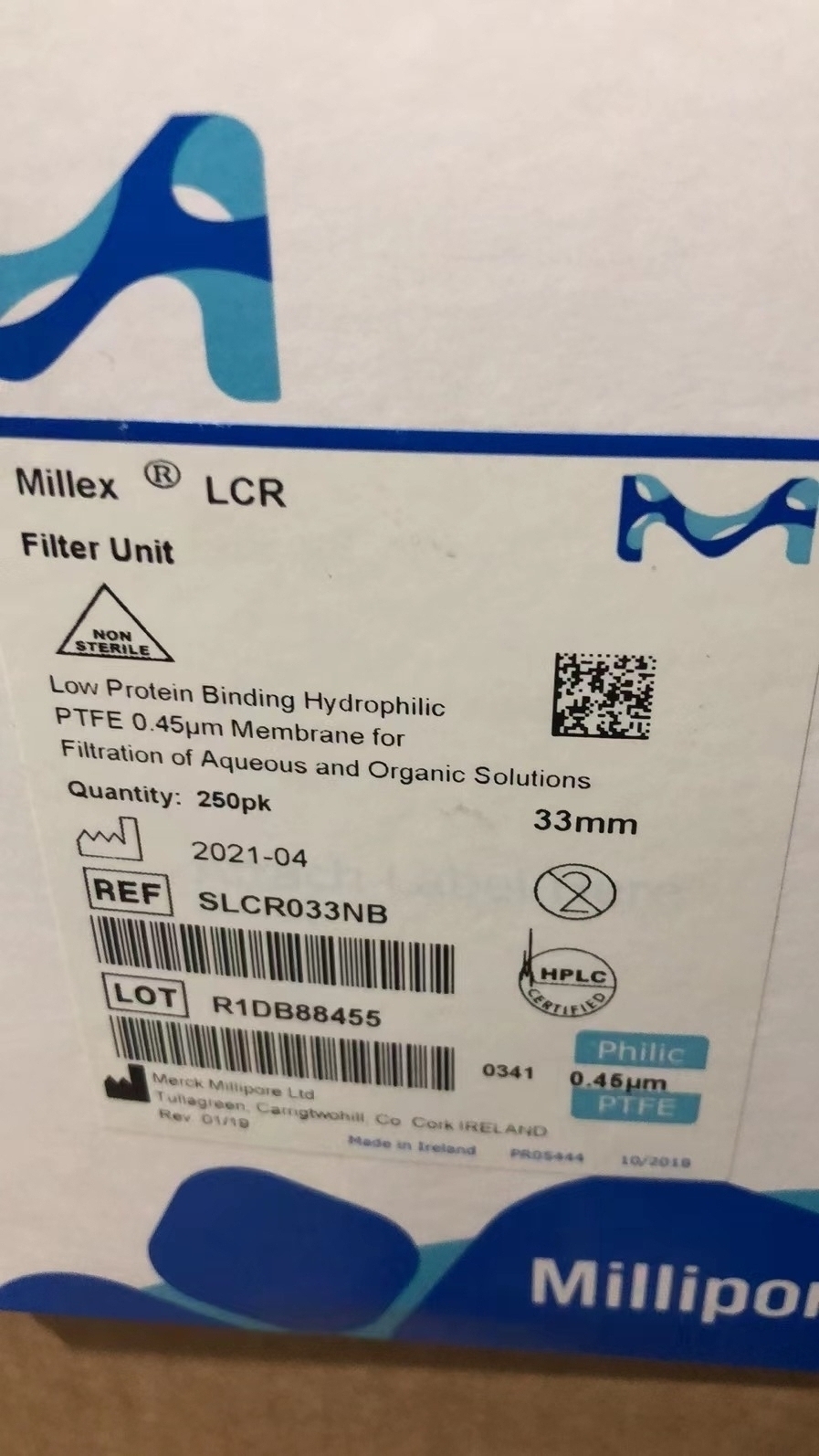 Millipore SLCR033NB现货MILLEX-LCR针式过滤器13611631389上海睿安生物价格_品牌:Millipore-丁香通官网