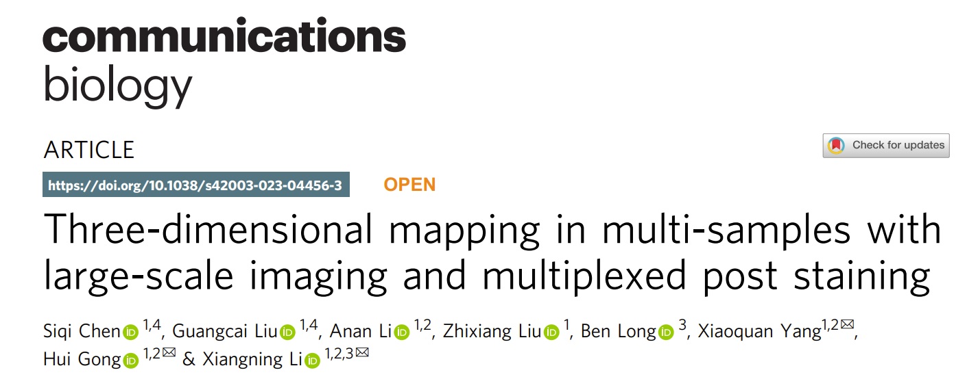 Array-fMOST高通量单细胞水平全器官三维成像 - 企业动态 - 丁香通