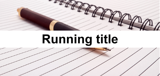 Running title/head 怎么写？ - 企业动态 - 丁香通