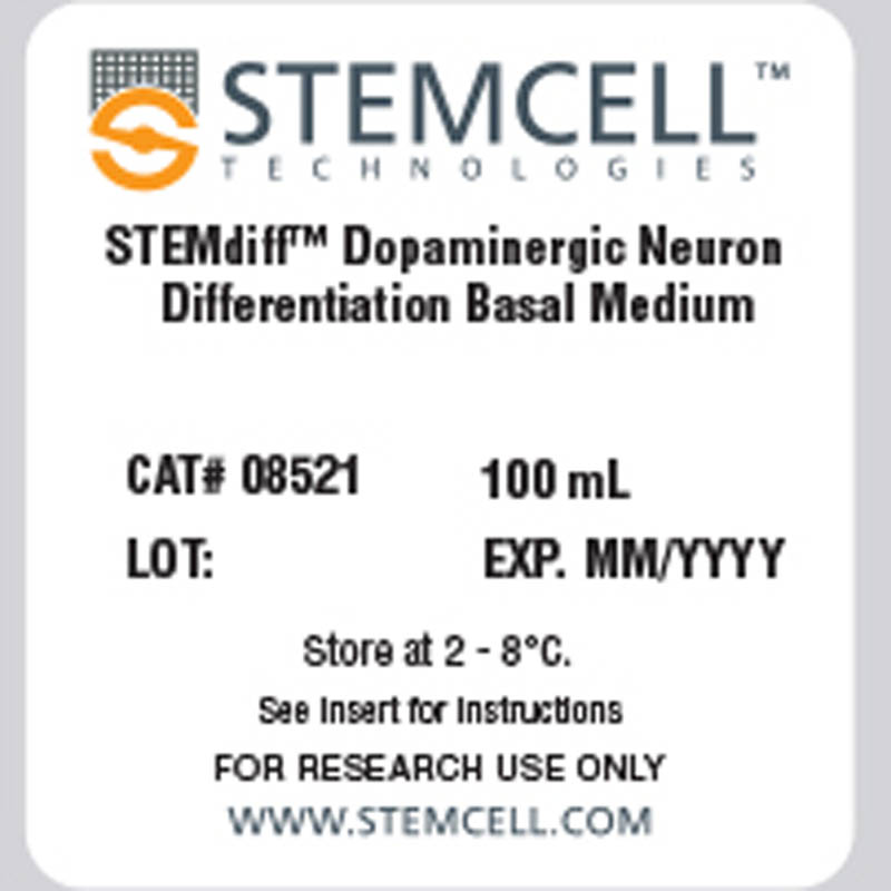 STEMCELL Technologies 08520 STEMdiff™ Dopaminergic Neuron Differentiation Kit/STEMdiff™多巴胺分化试剂盒 ...