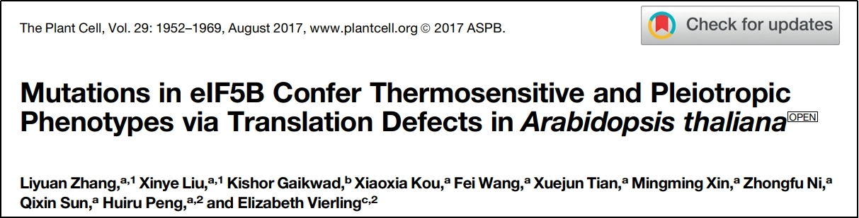 The Plant Cell. | 热胁迫反应中Polysome profiling技术的应用研究-公司新闻-广州卿泽生物科技有限公司