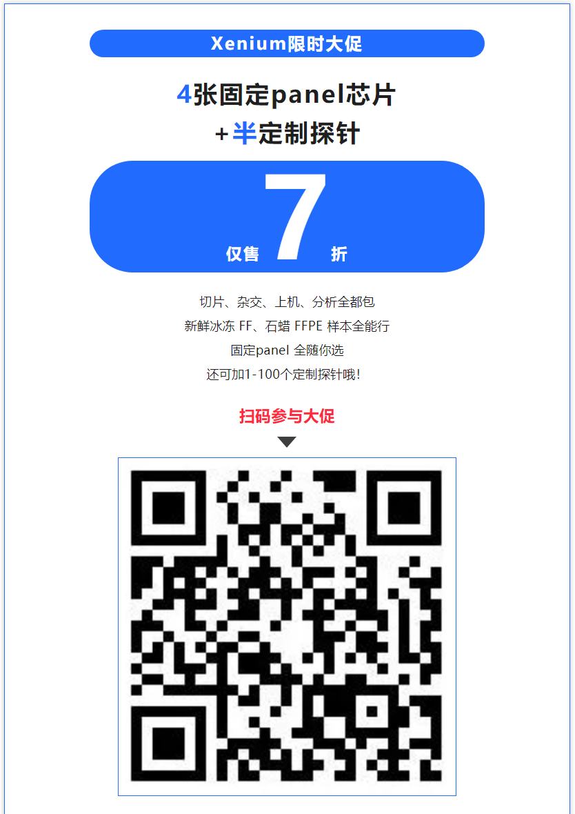 Xenium限时大促｜4张固定panel芯片+半定制探针仅售7折 - 企业动态 - 丁香通