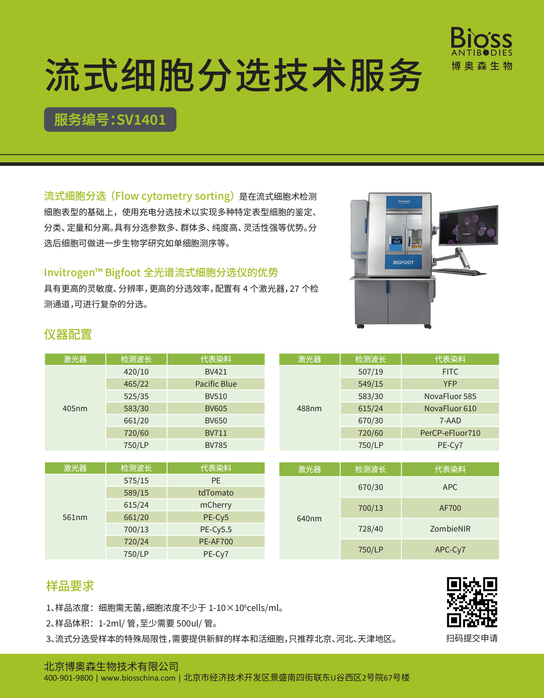 Bioss 新品推荐 | 流式细胞分选技术服务上线啦！-公司新闻-北京博奥森生物技术有限公司