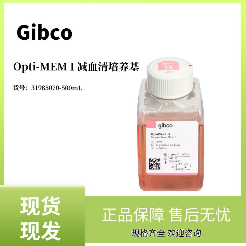 Gibco：Opti-MEM™ I 减血清培养基 货号：31985070-500mL价格_品牌:Gibco-丁香通